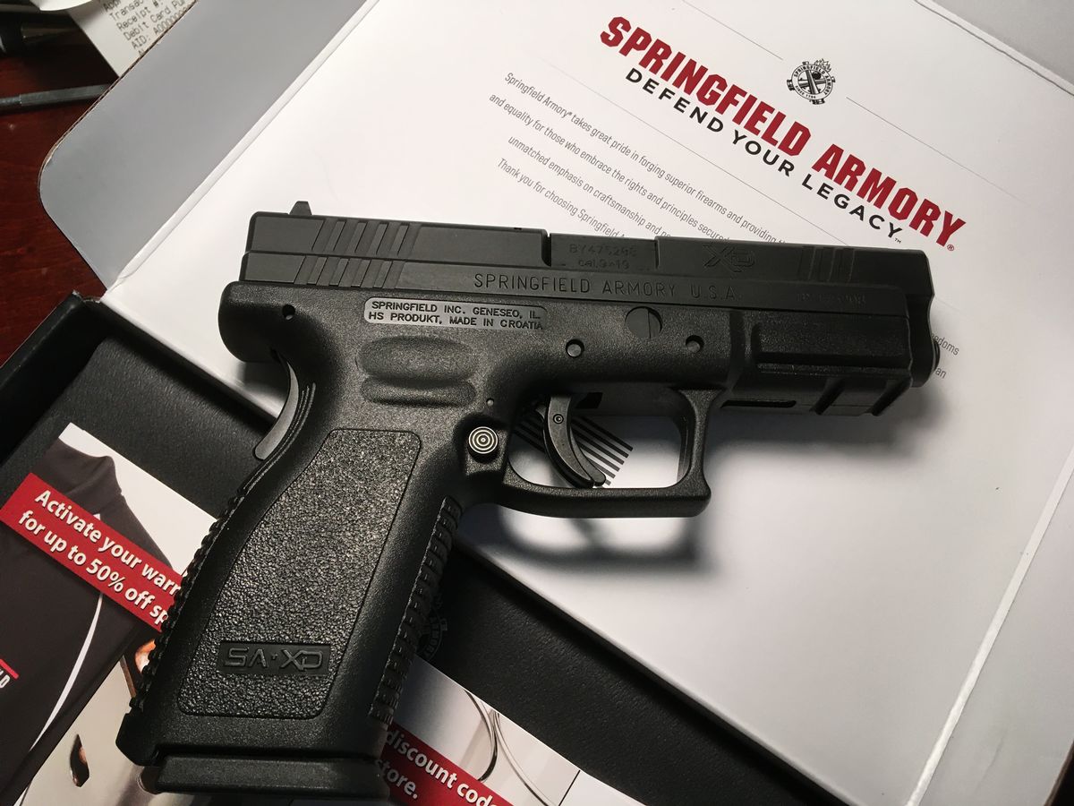 Springfield Armory Xd Defender....4"Barrel One 16 Round Magazine 9mm ...